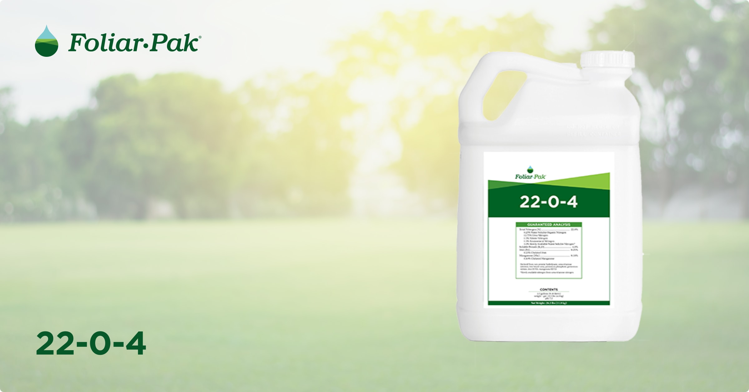 Foliar-Pak 22-0-4 Product Information | Foliar-Pak