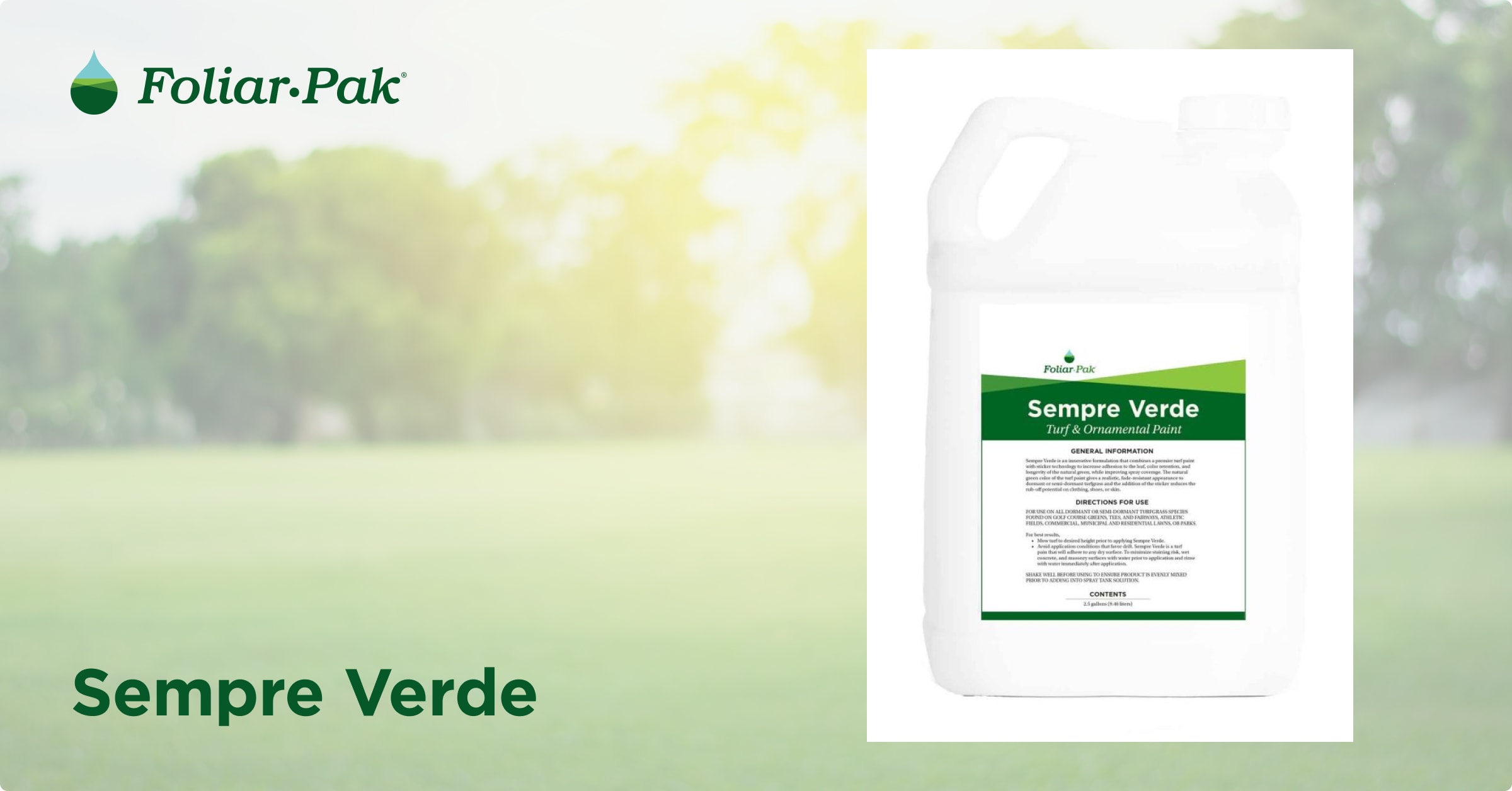 Enhance Your Turf with Sempre Verde: Premier Turf Paint with Sticker ...
